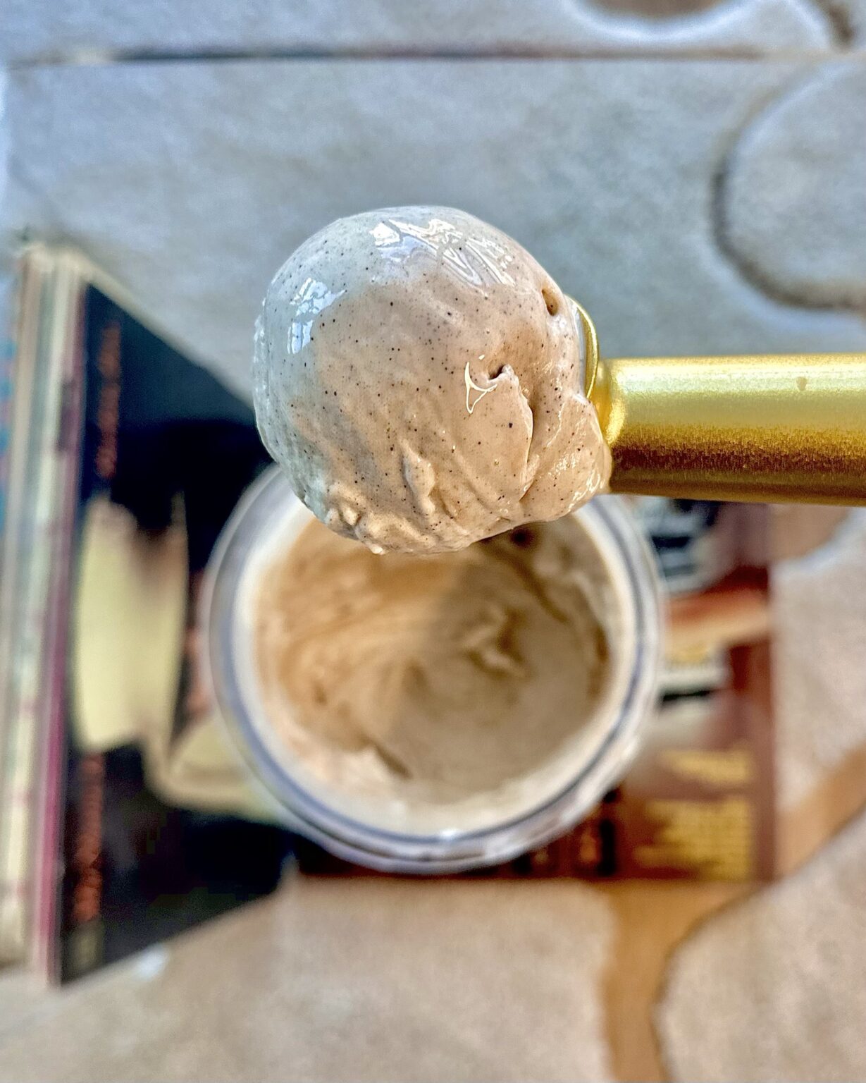 White Chocolate Mocha Protein Ice Cream - STACY space TAYLER