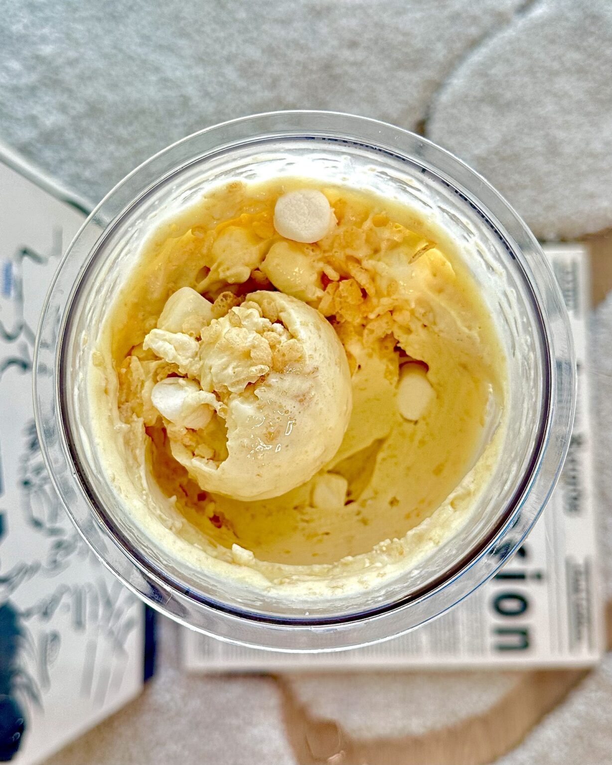 Rice Krispie Treat Protein Ice Cream - STACY space TAYLER