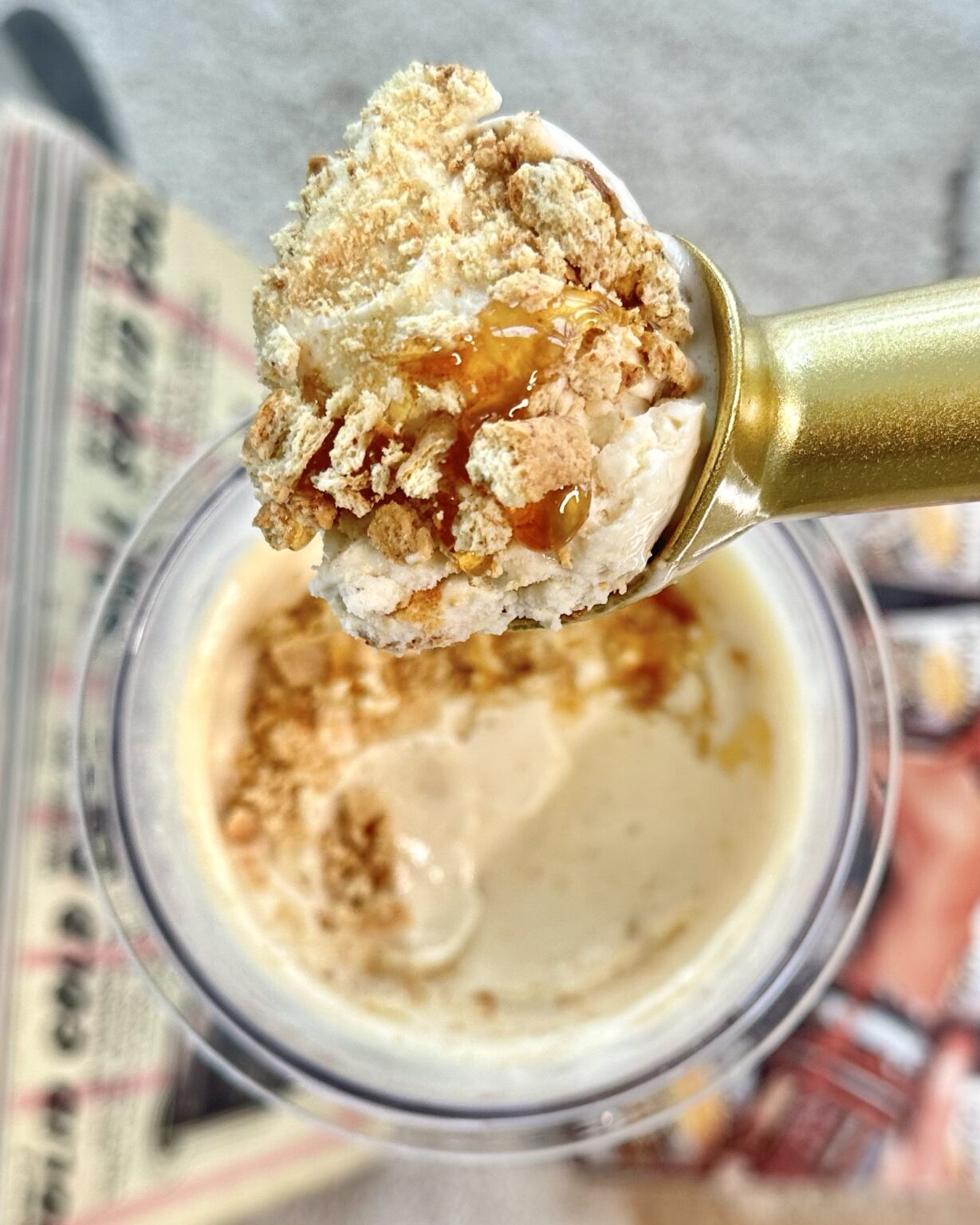 Honey Graham Protein Ice Cream - STACY space TAYLER