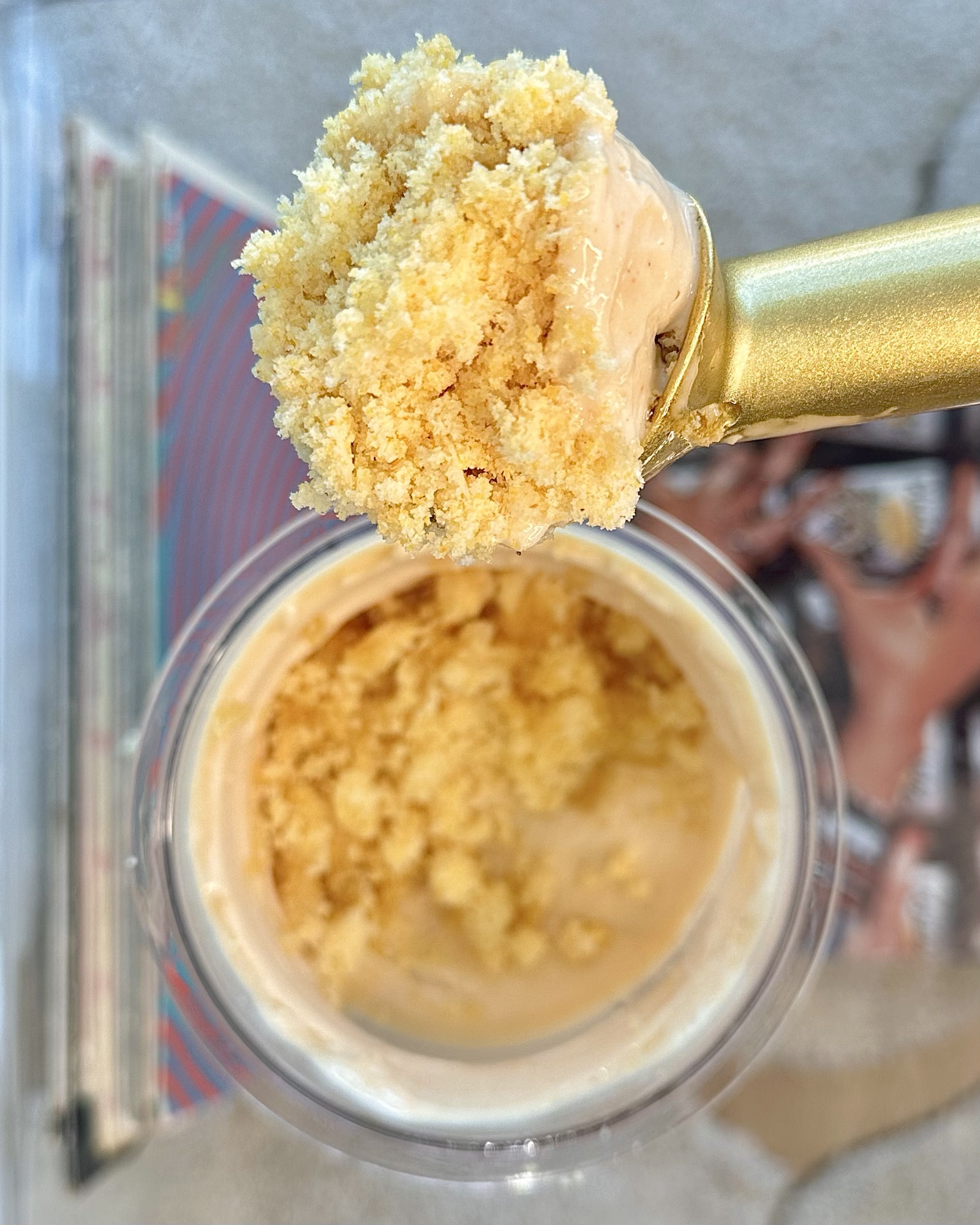 Hot Honey Cornbread Protein Ice Cream - STACY space TAYLER